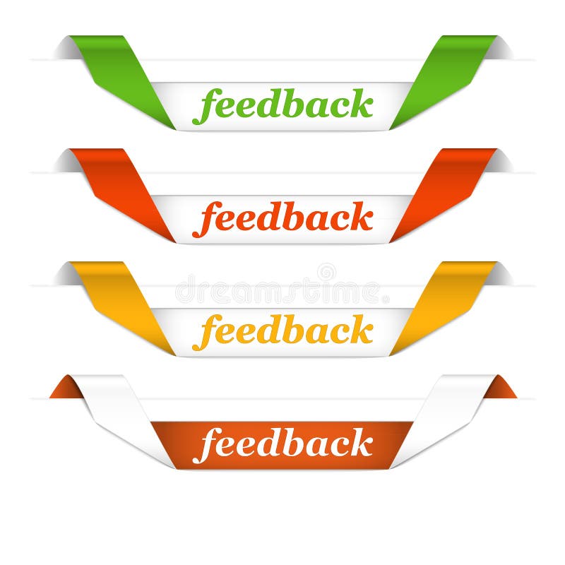 Feedback sticker stock illustration. Illustration of design - 18723587