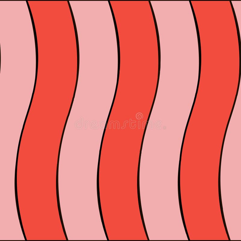 Strips Groove Waves Seamless Pattern Stock Vector - Illustration of ...