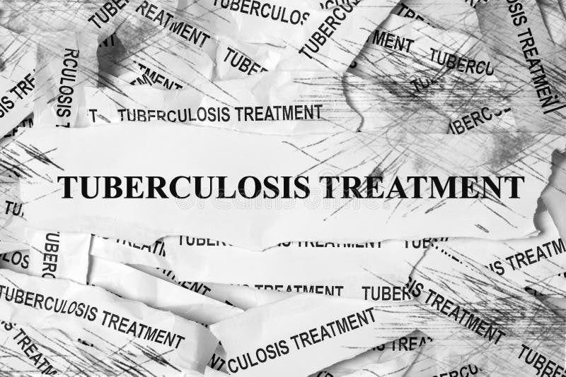 Strips of Newspaper with the Words Tuberculosis Treatment Printed on ...