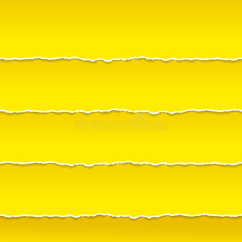 Strips of Orange Paper Ragged Edge. Vector Stock Vector - Illustration ...