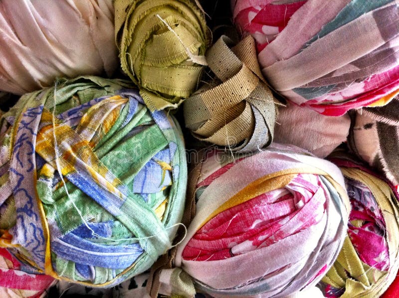 Strips of rag stock photo. Image of round, cloth, ball - 33771046