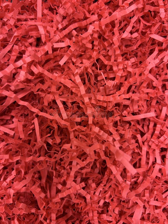 Strips of Red Shredded Paper Stock Photo - Image of produce, reef ...