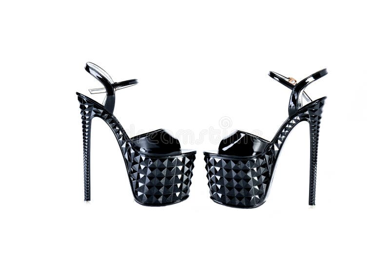 Striptease Shoes. High-heeled Shoes. Strips of Three for Poledance ...