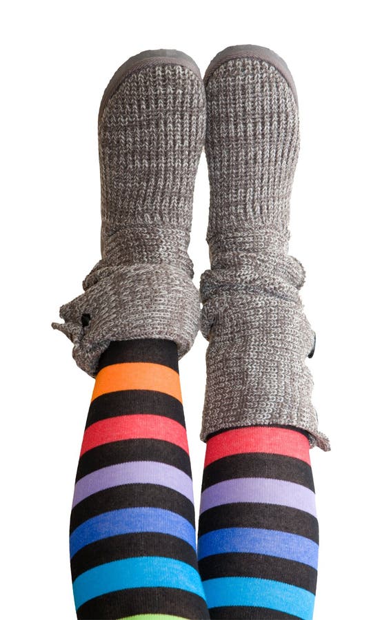 Stripy legs stock image. Image of colored, knit, green - 11455553