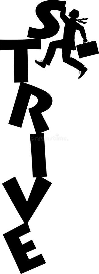 Strive_businessman stock vector. Illustration of clip - 1238170