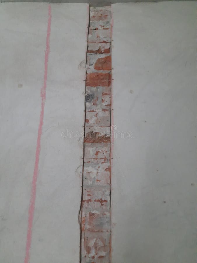 A Strobe is Cut in the Wall for Laying an Electric Cable. Stock Image ...