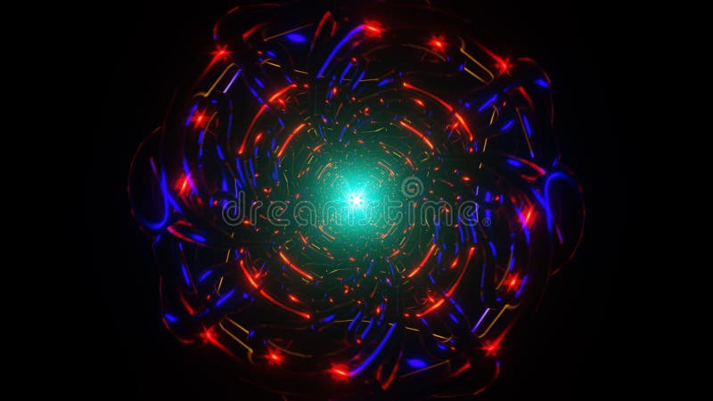 Vibrant Neon Strobes Light Up the Lively Backdrop. Stock Footage ...