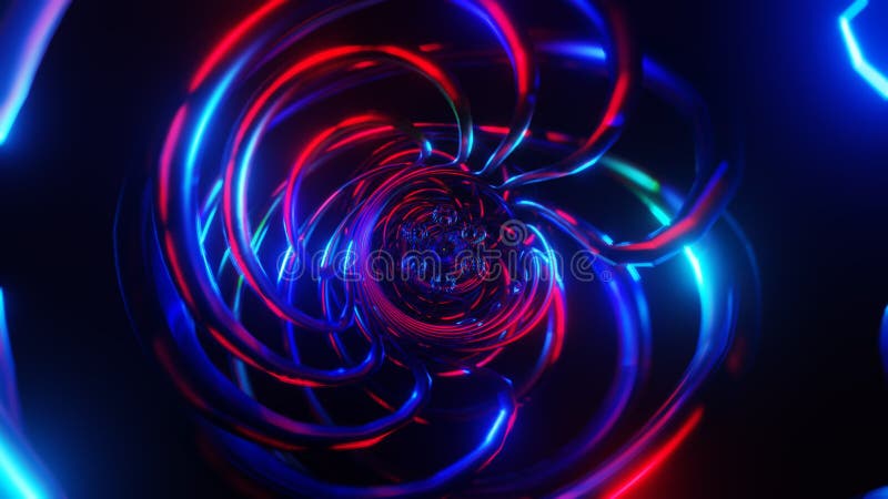 Dynamic VJ Loop with Flashing Neon Disco Strobe Lights. Stock Footage ...