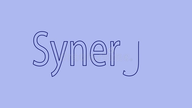 Stroke Animation Text Synergy Stock Video - Video of silhouette, shape ...