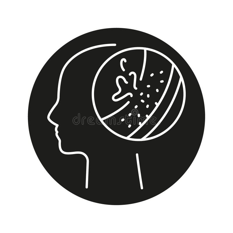 Stroke Disease Line Black Icon. Human Disease Sign for Web Page, Mobile ...
