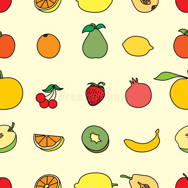 Stroke Fruit icon stock vector. Illustration of kiwi - 65956441