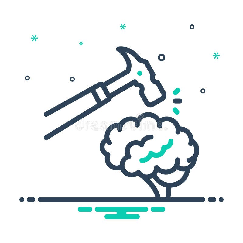 Mix Icon for Stroke, Hit and Thump Stock Illustration - Illustration of ...