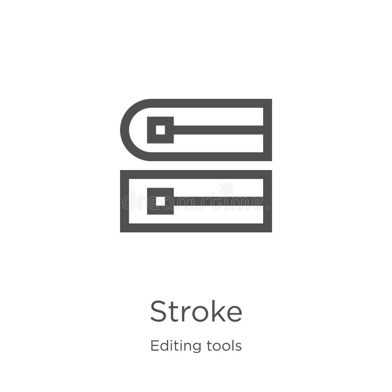 Stroke Icon Vector from Editing Tools Collection. Thin Line Stroke ...