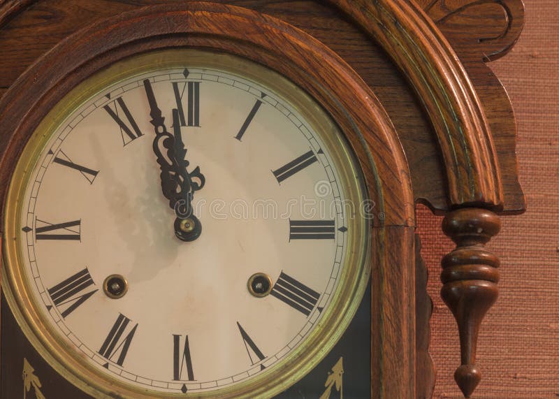 Clock Face Showing After Midnight Stock Photo - Image of copy, clock ...