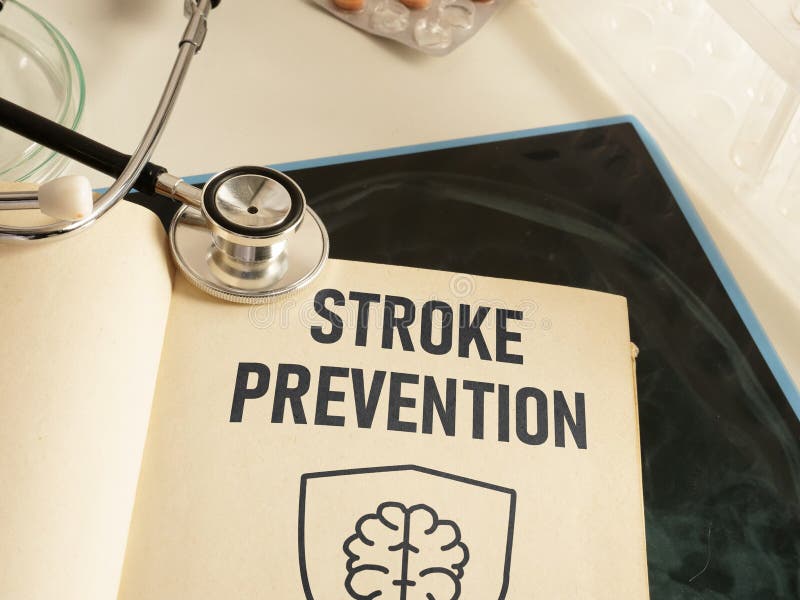 Stroke Prevention is Shown Using the Text Stock Image - Image of stress ...