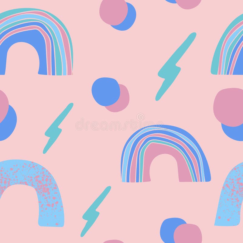 Rainbows (seamless Vector Wallpaper) Stock Vector - Illustration of ...
