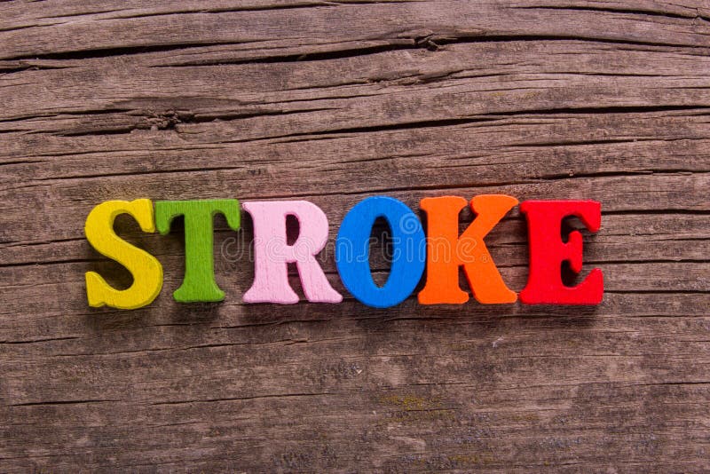 Stroke Word Made of Wooden Letters Stock Image - Image of diagnosis ...