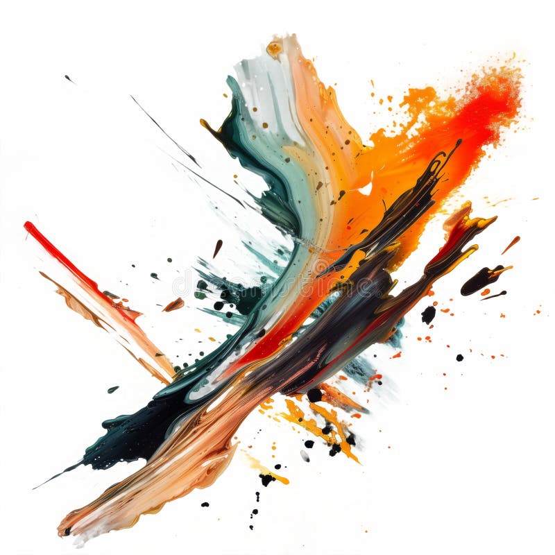 Strokes in the Form of Spattered Paint for the Strike-through, Adding a ...