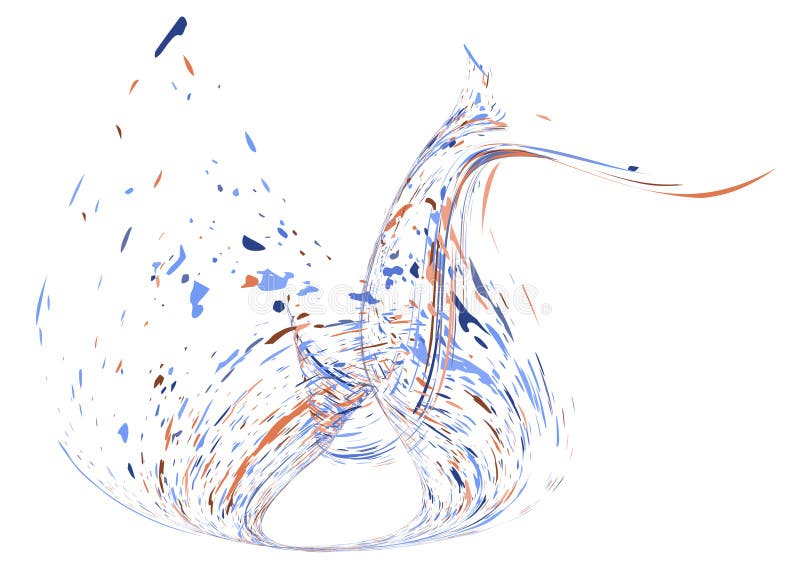 Strokes and Splashes in Different Directions of Multi-colored Paint on ...