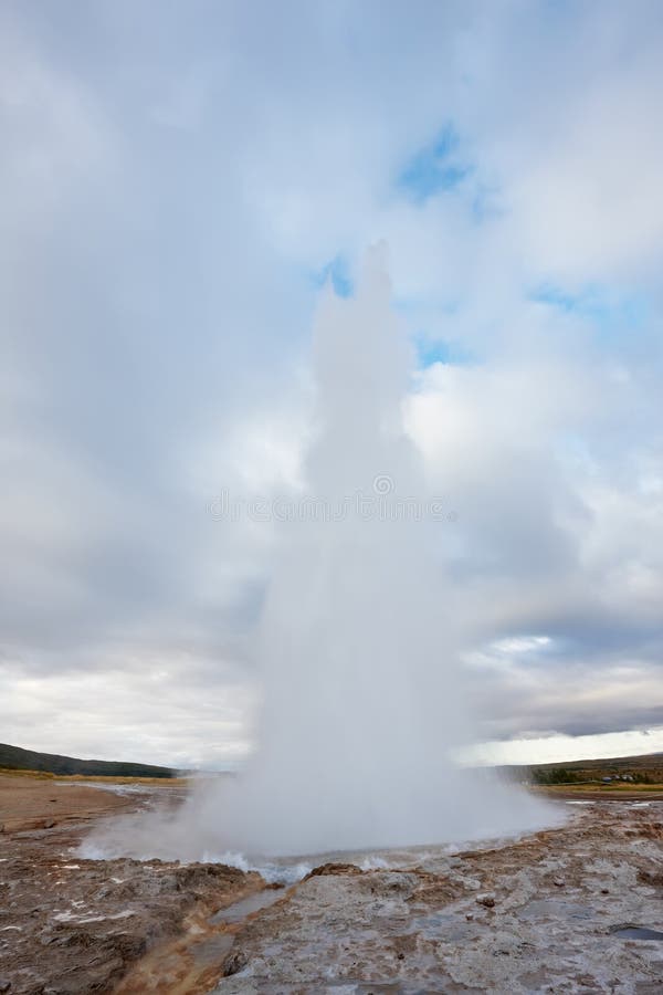 Strokkur Geyser, Golden Circle, Iceland Stock Image - Image of enjoy ...