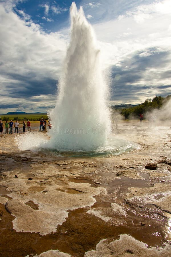 Geysir Strokkur Iceland stock image. Image of rural, pressure - 2993433