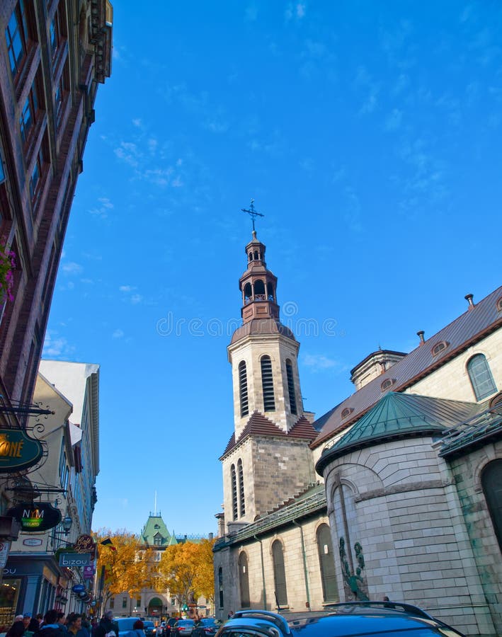 A Stroll Around Old Quebec Church Editorial Photo - Image of canada ...