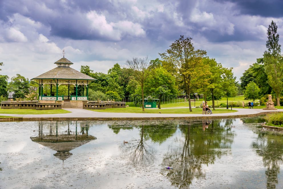 Stroll in the park stock photo. Image of open, park, pond - 43271552