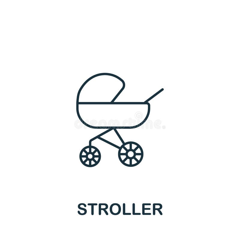 Nanny Line Icon. Monochrome Simple Nanny Outline Icon for Templates ...