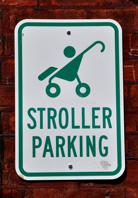 Stroller parking stock illustration. Illustration of label - 48950034