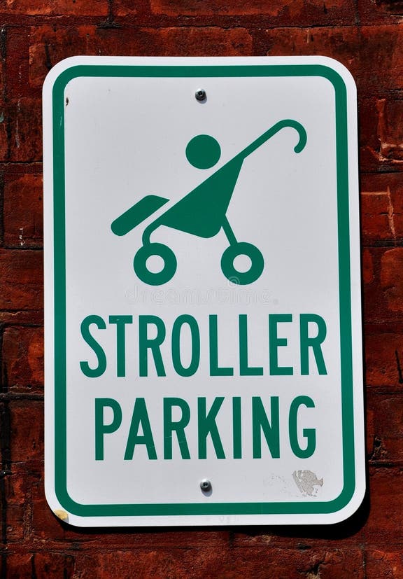 Stroller parking stock illustration. Illustration of label - 48950034