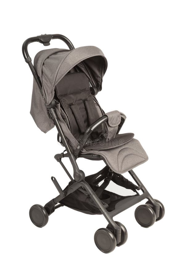 A Stroller on a White Background, Modern Design. Stock Image - Image of ...