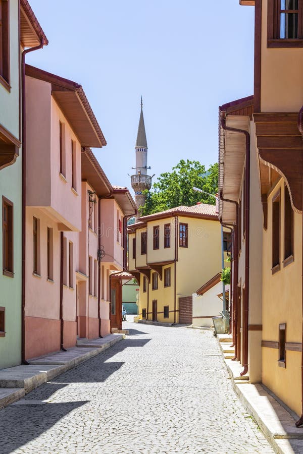 The while Strolling through the Beautiful Streets of Aksehir. Editorial ...