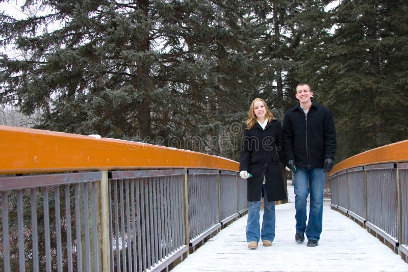 Strolling Couple stock image. Image of affection, smile - 452039