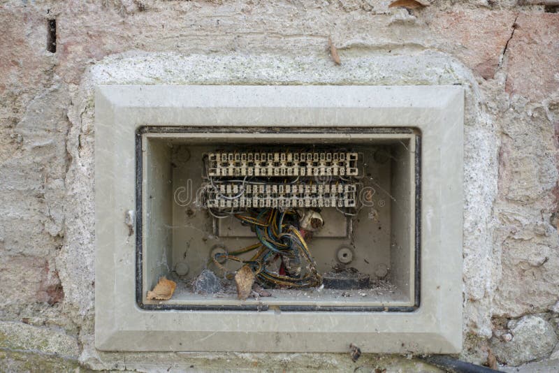 Old Power Connection stock image. Image of abandoned - 213261383