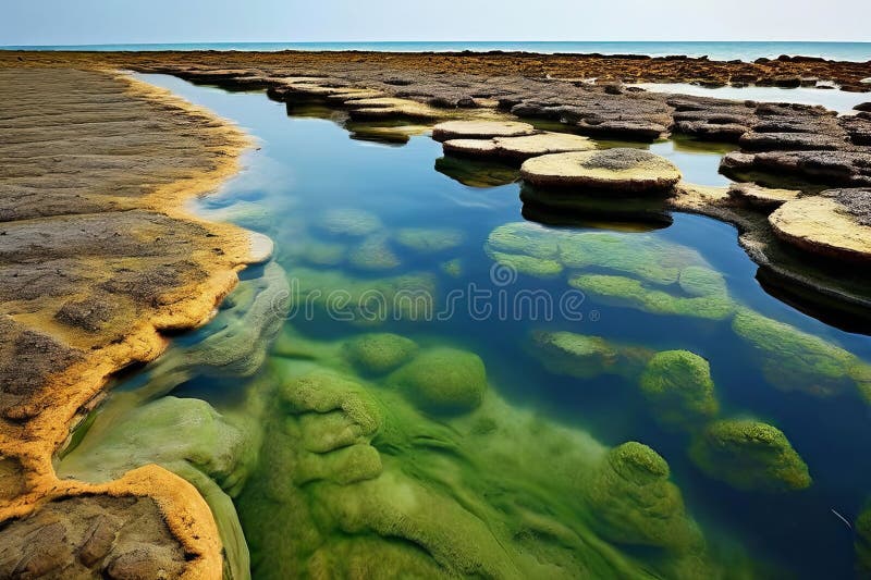 Stromatolites Ancient Rock Like Structures Formed by Layers of C Stock ...