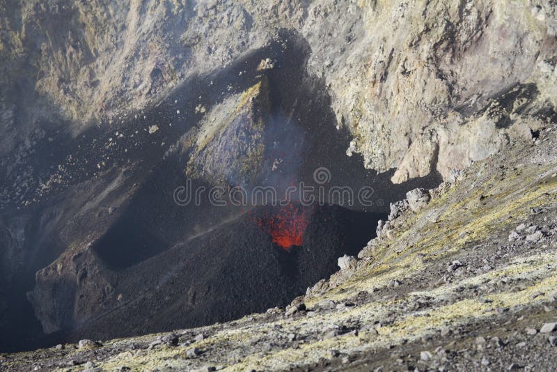 Strombolian activity stock photo. Image of volcanic, strombolian - 31497514