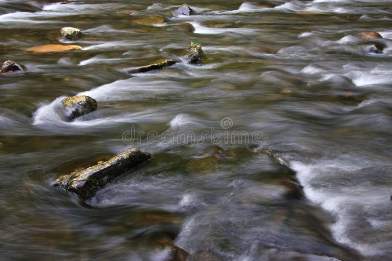 Stromend Water in De Stroom Stock Foto - Image of mooi, motie: 5675620