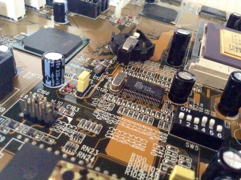 Stromkreis Und Integrierte Schaltungen Stockfoto - Bild von einheit ...