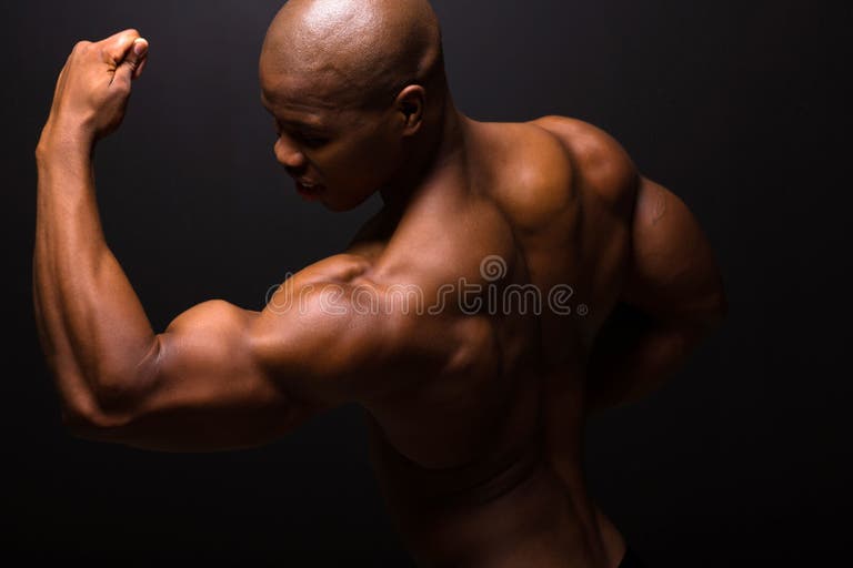 Strong african bodybuilder stock image. Image of masculine - 40602861