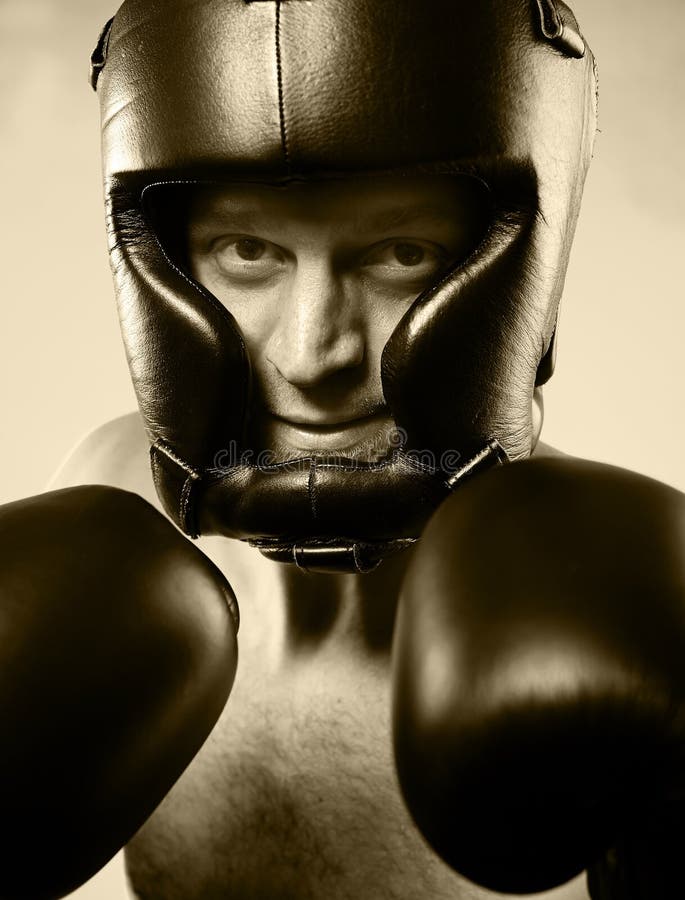 Strong aggressive boxer stock photo. Image of fighter - 43185946