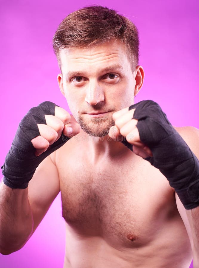Strong aggressive boxer stock photo. Image of pain, challenge - 43233860