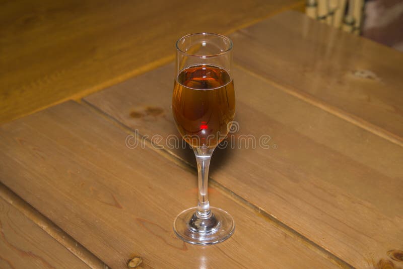 A Strong Alcoholic Drink in a Tall Glass. Stock Image - Image of mead ...