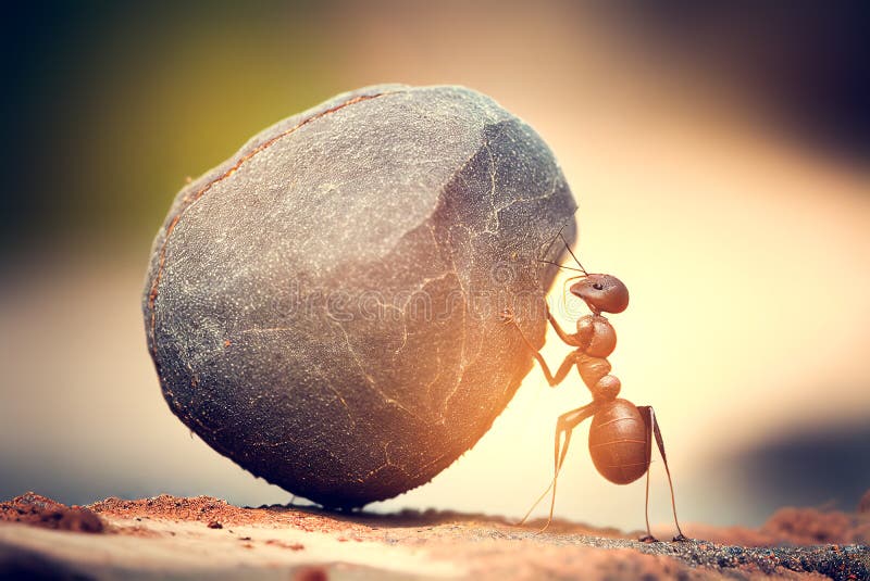 Strong ant stock vector. Illustration of concept, jolting - 26054904