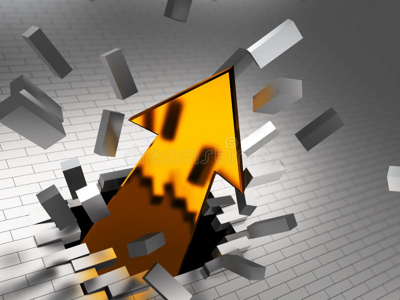 Strong arrow stock illustration. Illustration of forward - 16757530