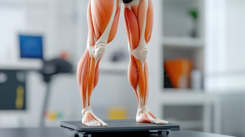 Strong Athlete S Muscle Definition in Motion. Stock Illustration ...