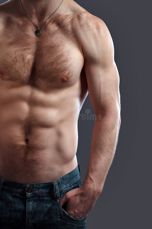 Tanned Male Torso stock photo. Image of pecs, bodybuilder - 2848520