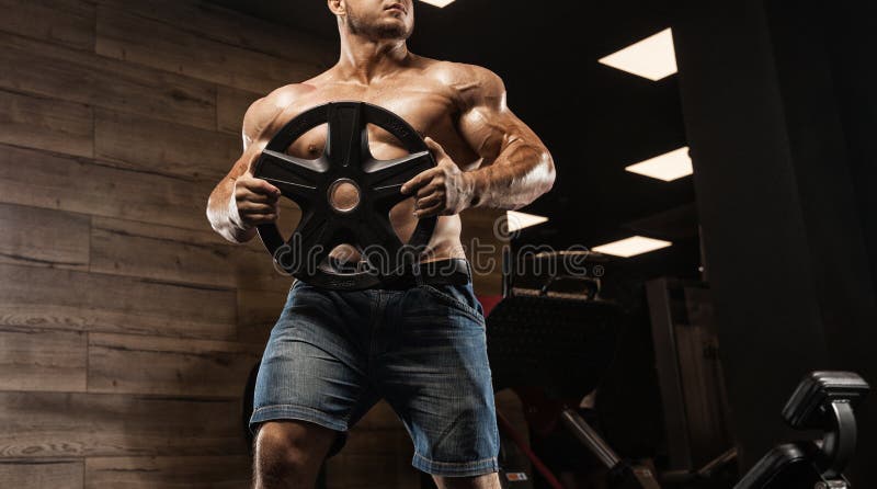 Strong Athletic Man Bodybuilderl Torso Stock Image - Image of power ...