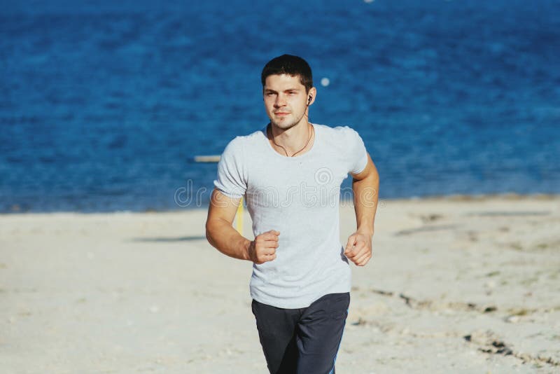 Strong attractive runner stock image. Image of healthy - 85501877