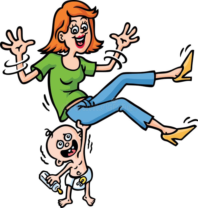 Strong Baby stock vector. Illustration of parent, girl - 20077149