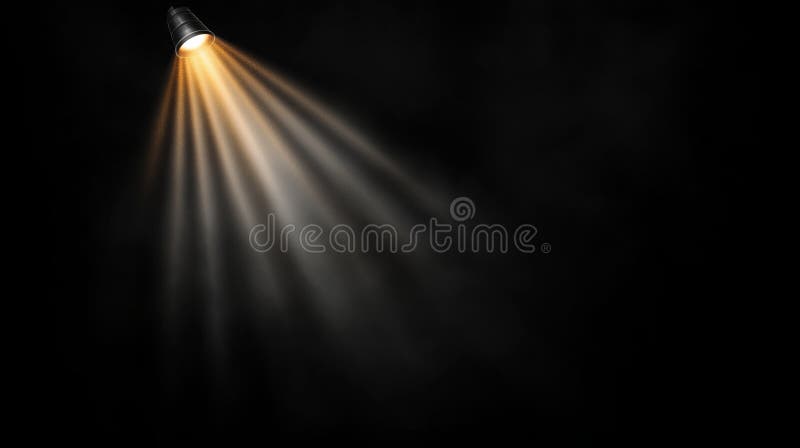 A Strong Beam of Light Cuts through the Darkness, Creating a Dramatic ...